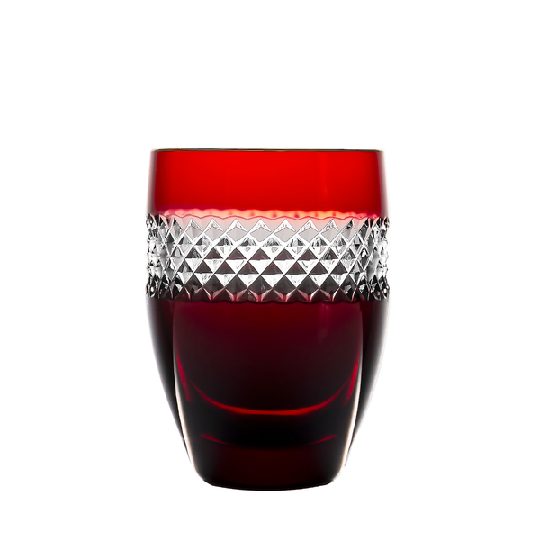 John Rocha at Waterford Red Cut Old Fashioned - Ajka Crystal