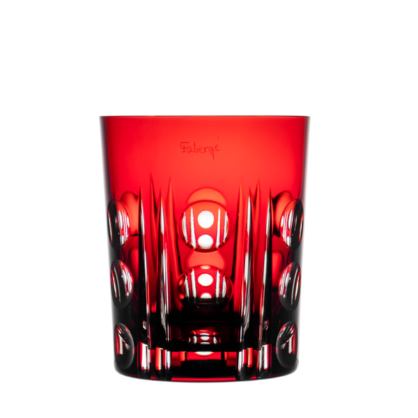 Fabergé Salute Ruby Red Old Fashioned - Ajka Crystal